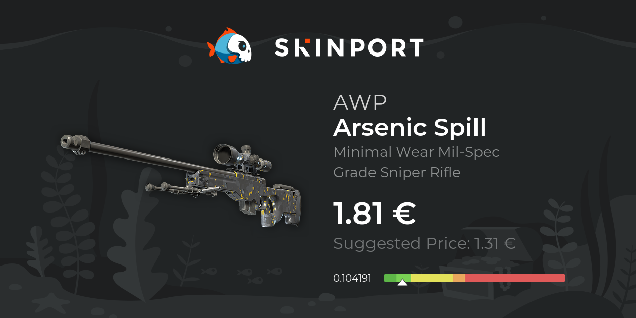 AWP | Arsenic Spill (Minimal Wear) - Counter-Strike 2 - Skinport