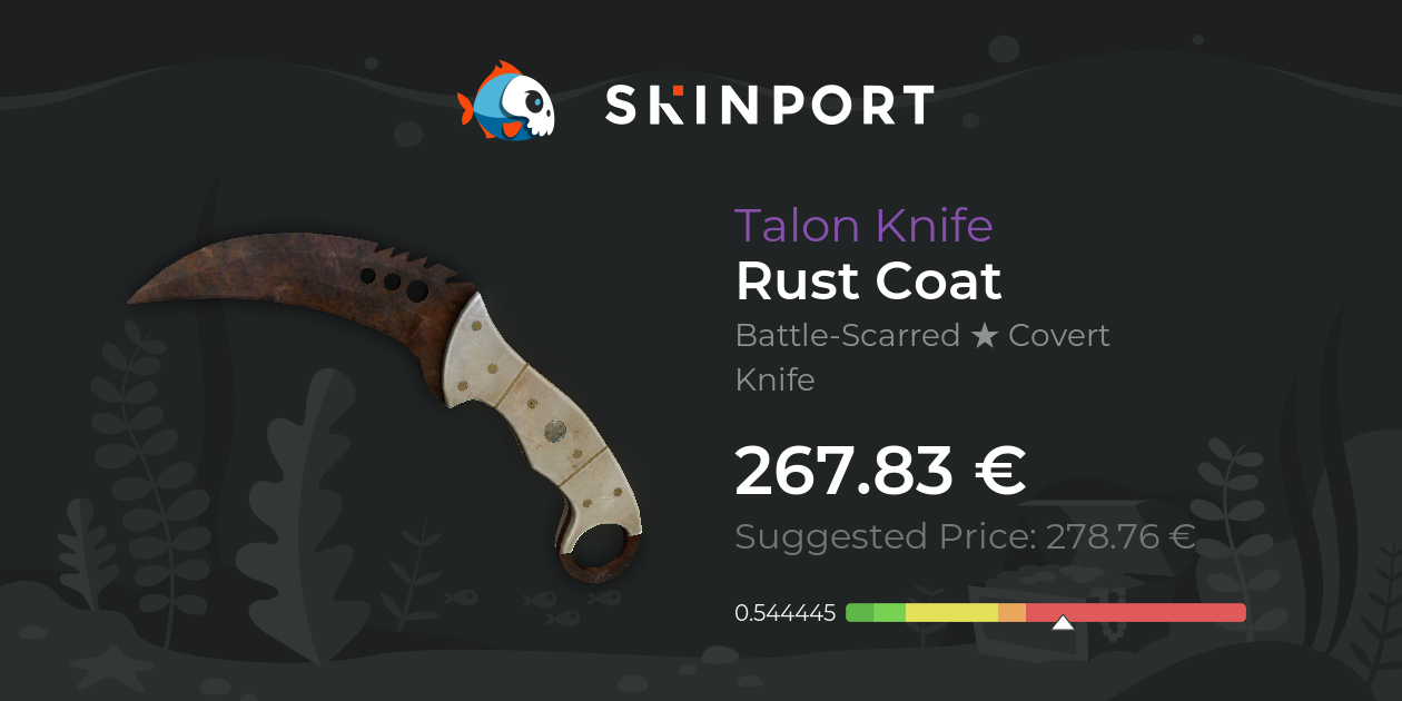Talon Knife | Rust Coat (Battle-Scarred) - CS:GO - Skinport