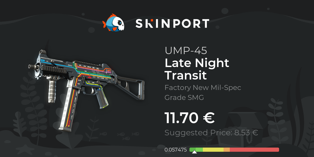 UMP-45 | Late Night Transit (Fabrikadan Yeni Çıkmış) - Counter-Strike 2 ...