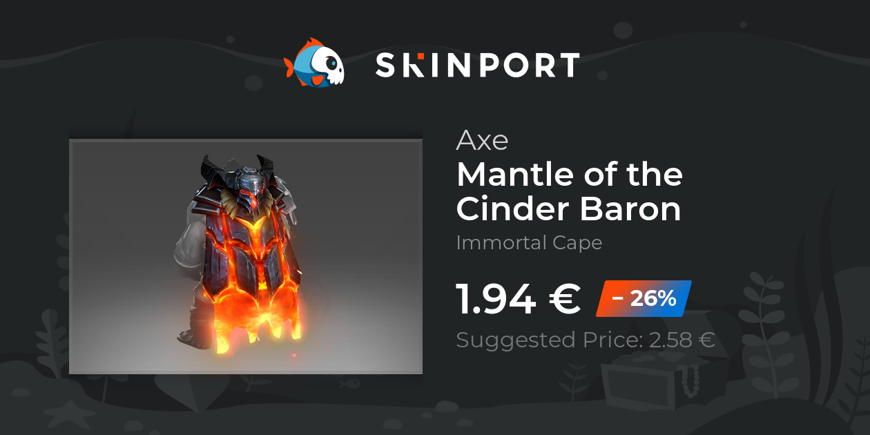 Mantle of the Cinder Baron - Dota 2 - Skinport