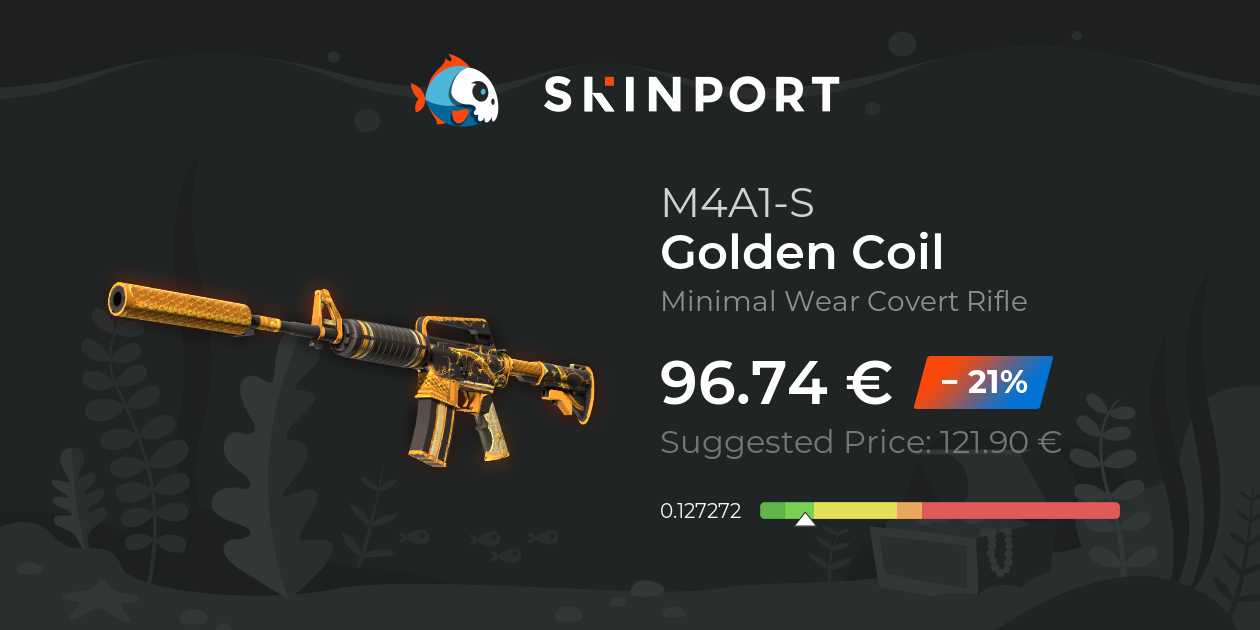 M4A1-S | Golden Coil (Minimal Wear) - Counter-Strike 2 - Skinport