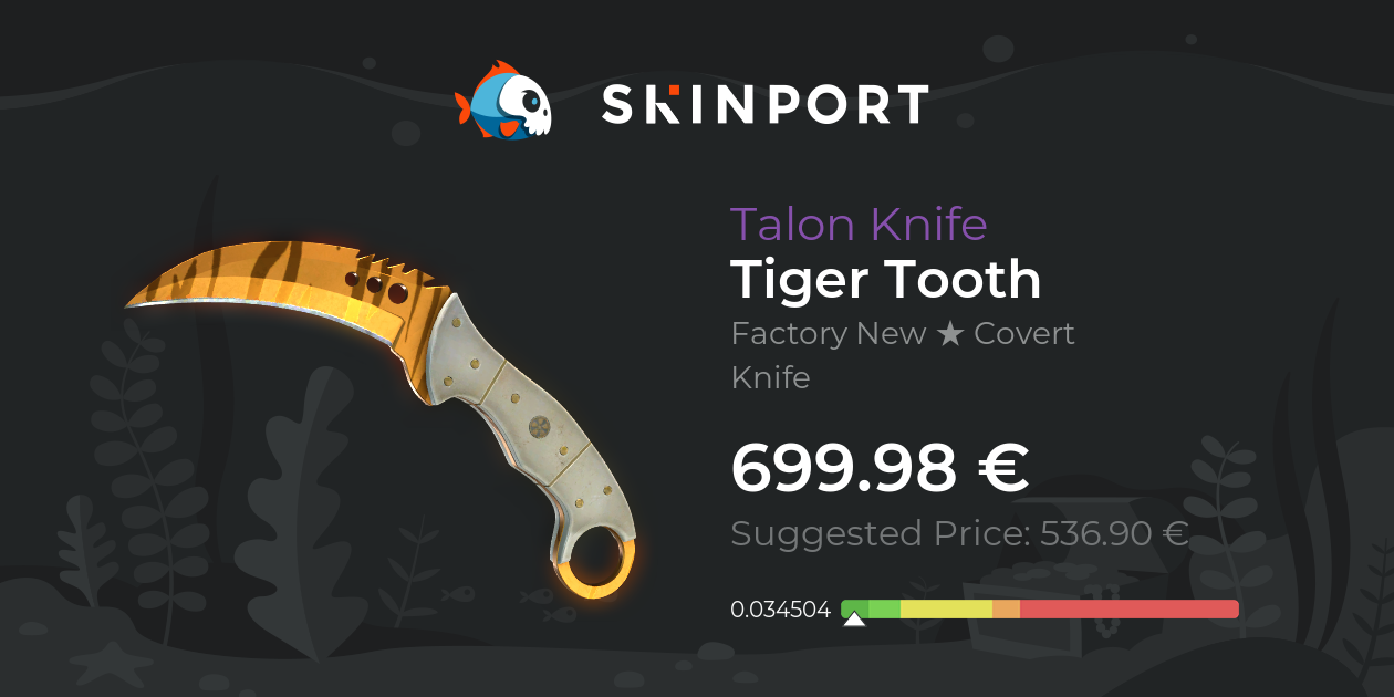 Talon Knife | Tiger Tooth (Factory New) - Counter-Strike 2 - Skinport