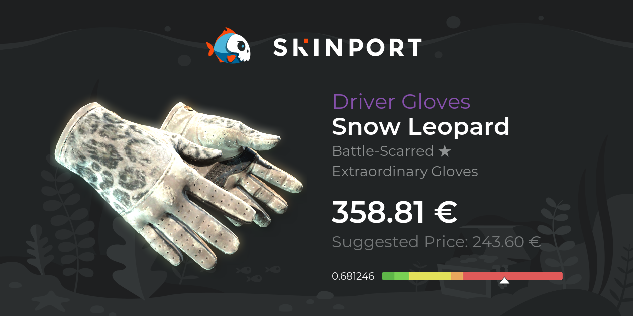 Driver Gloves | Snow Leopard (Battle-Scarred) - Counter-Strike 2 - Skinport