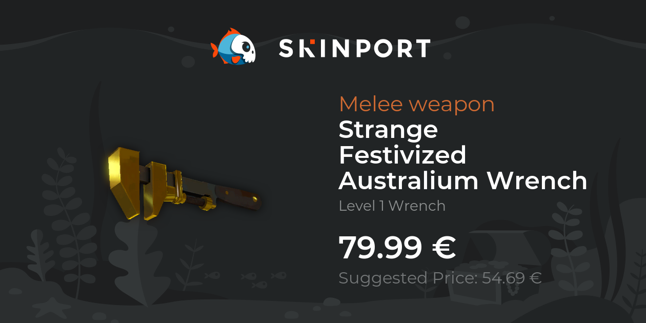 Strange Festivized Australium Wrench - Team Fortress 2 - Skinport