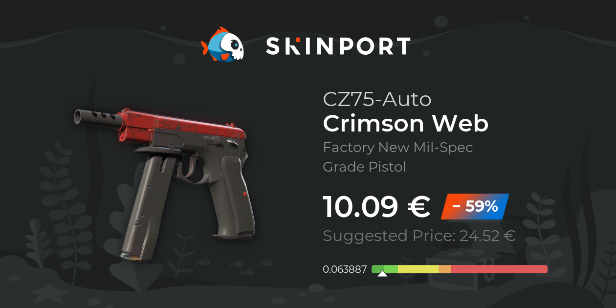 CZ75-Auto | Crimson Web (Factory New) - Counter-Strike 2 - Skinport
