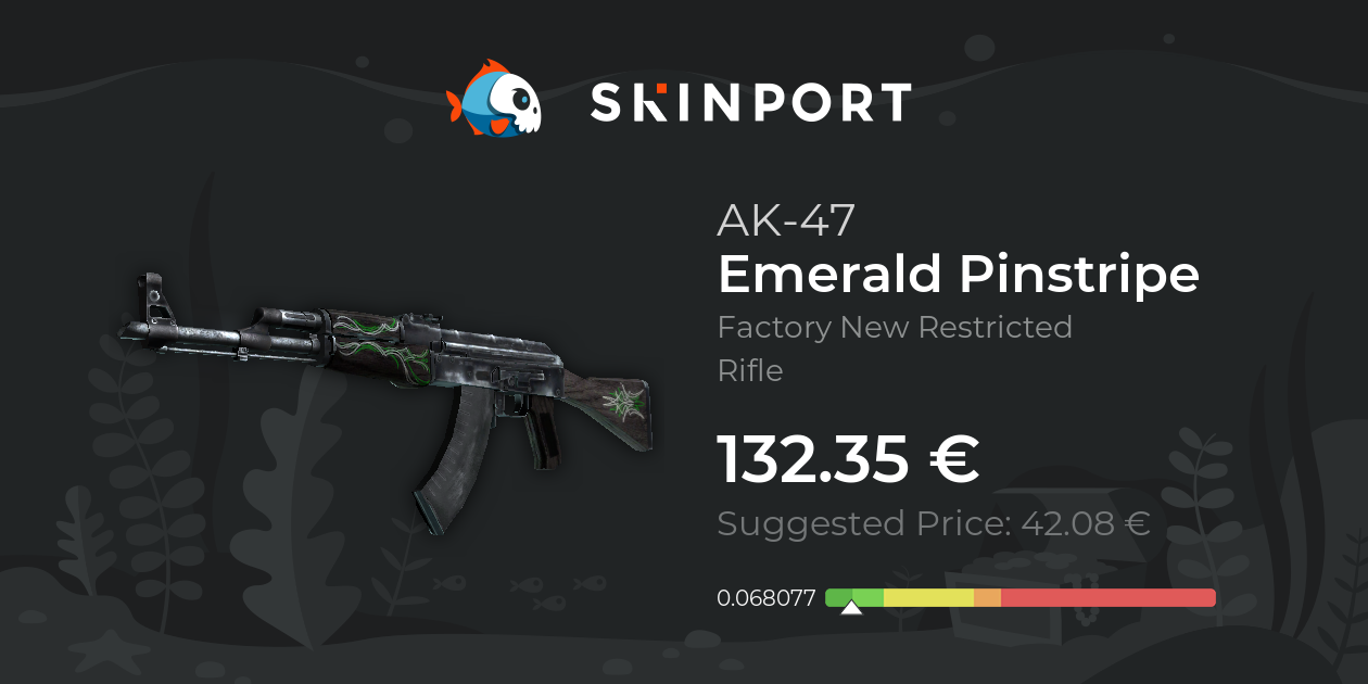AK-47 | Emerald Pinstripe (Factory New) - CS:GO - Skinport