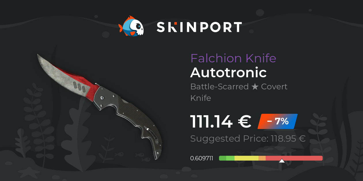 Falchion Knife | Autotronic (Battle-Scarred) - Counter-Strike 2 - Skinport