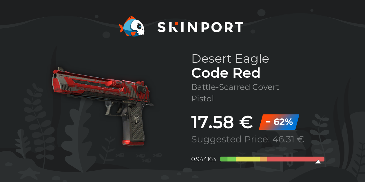 Desert Eagle | Code Red (Battle-Scarred) - Counter-Strike 2 - Skinport