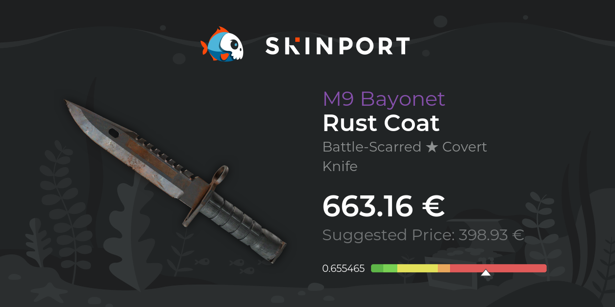 M9 Bayonet | Rust Coat (Battle-Scarred) - Counter-Strike 2 - Skinport