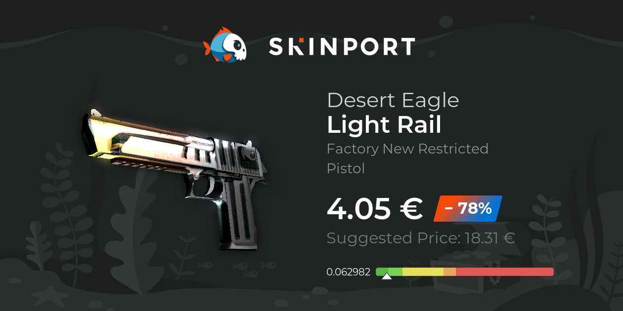 Desert Eagle | Light Rail (Factory New) - CS2 - Skinport