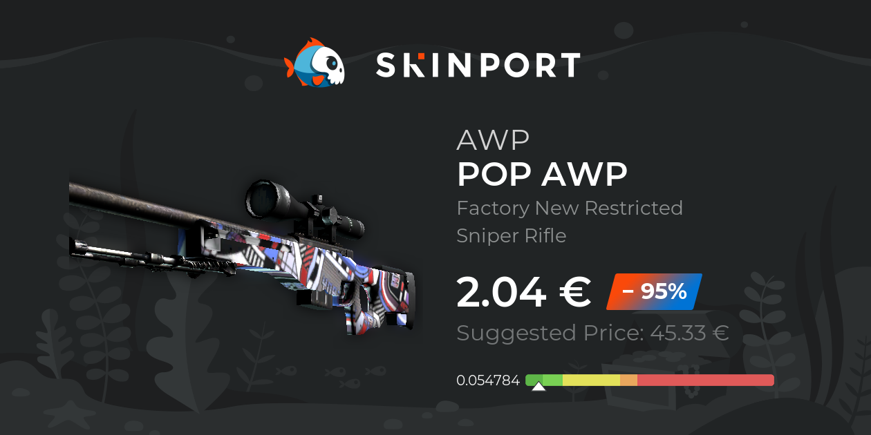 AWP | POP AWP (Factory New) - Counter-Strike 2 - Skinport