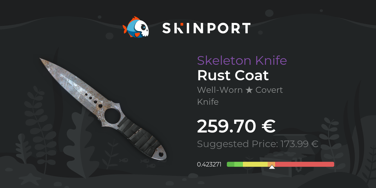 Skeleton Knife | Rust Coat (Well-Worn) - Counter-Strike 2 - Skinport