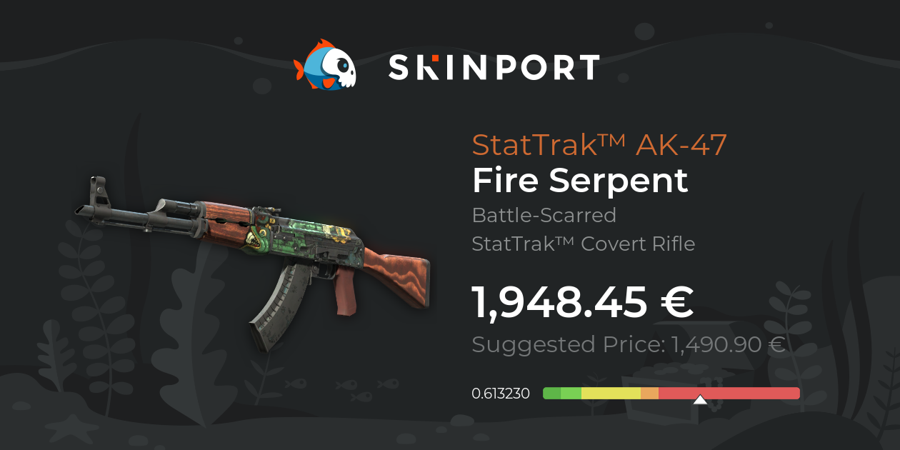 StatTrak™ AK-47 | Fire Serpent (Battle-Scarred) - Counter-Strike 2 ...