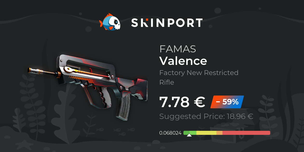 FAMAS | Valence (Factory New) - CS2 - Skinport