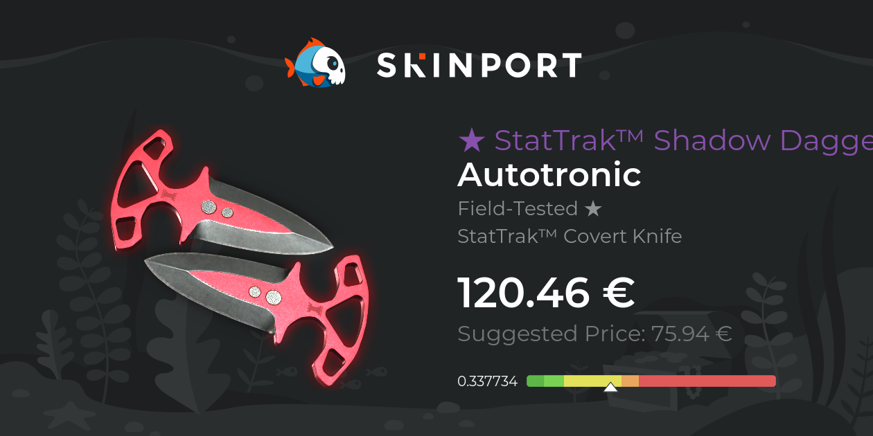 StatTrak™ Shadow Daggers | Autotronic (Field-Tested) - Counter-Strike 2 ...