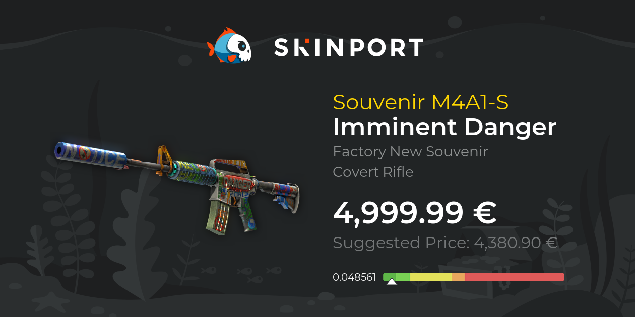 Souvenir M4A1-S | Imminent Danger (Factory New) - Counter-Strike 2 ...