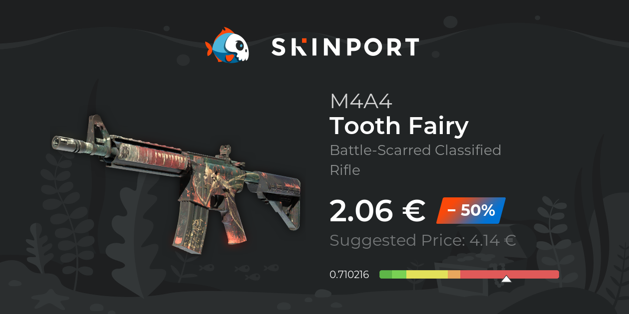 M4A4 | Tooth Fairy (Battle-Scarred) - Counter-Strike 2 - Skinport