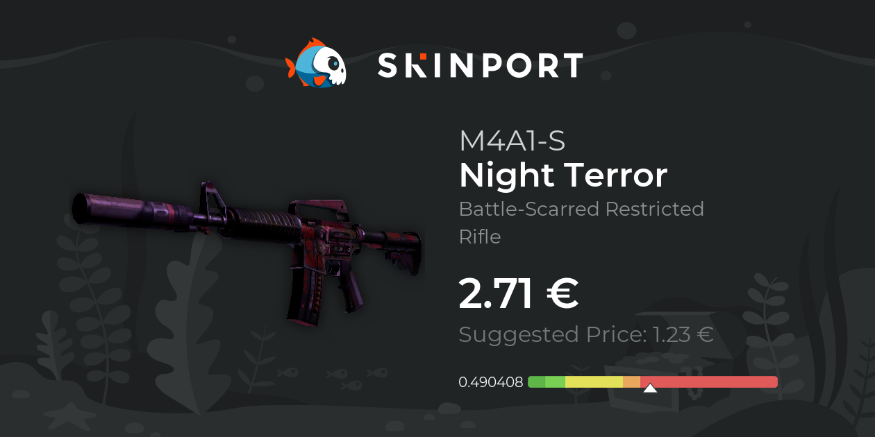M4A1-S | Night Terror (Battle-Scarred) - CS2 - Skinport