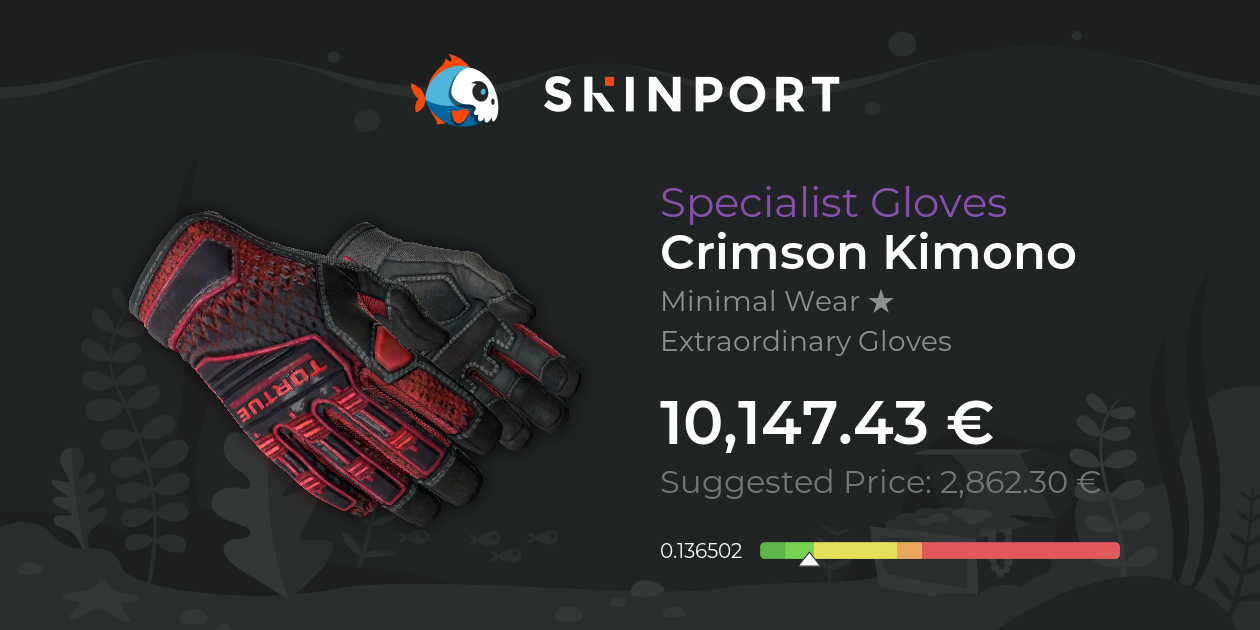 Specialist Gloves | Crimson Kimono (Minimal Wear) - Counter-Strike 2 ...