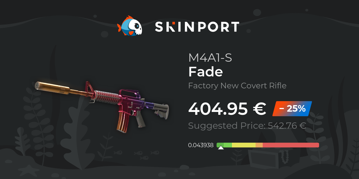 M4A1-S | Fade (Factory New) - Counter-Strike 2 - Skinport
