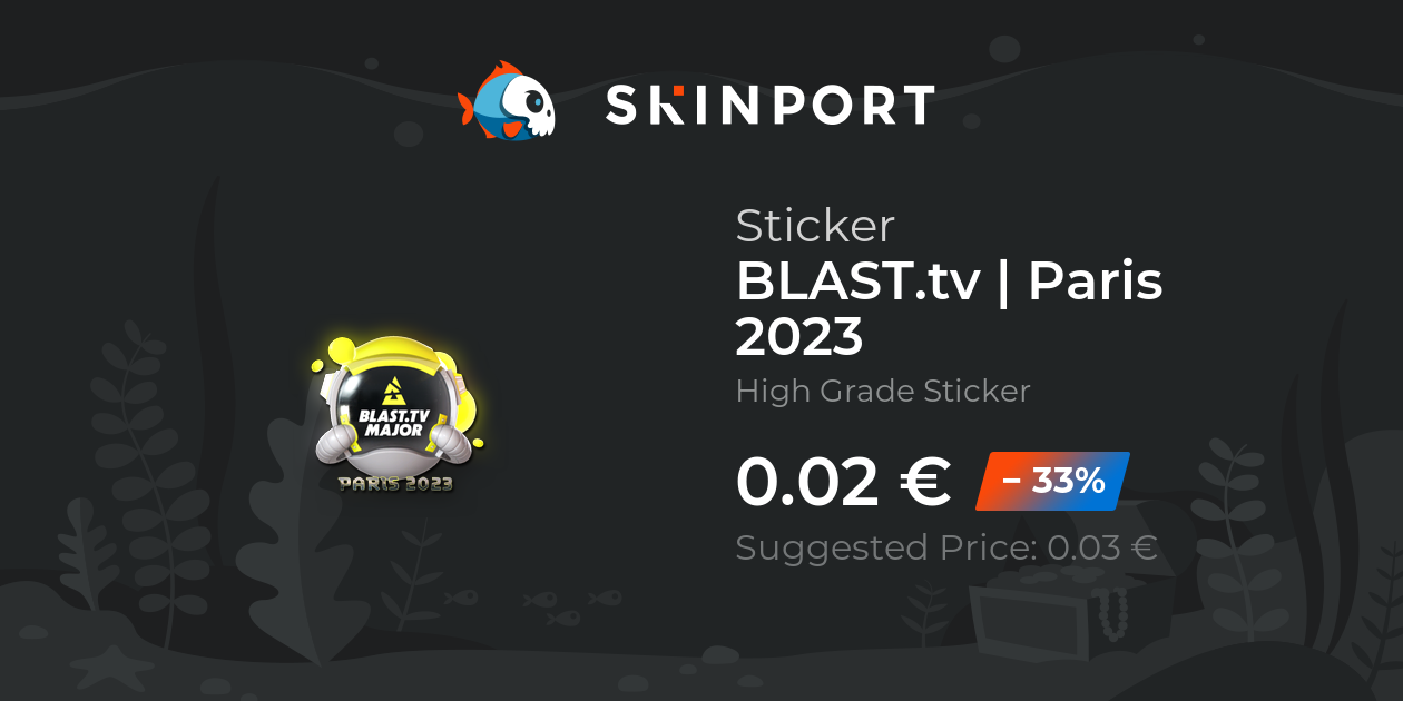 Sticker | BLAST.tv | Paris 2023 - Counter-Strike 2 - Skinport