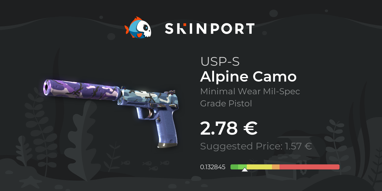 USP-S | Alpine Camo (Minimal Wear) - Counter-Strike 2 - Skinport