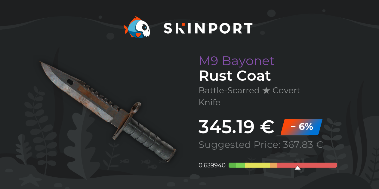 M9 Bayonet | Rust Coat (Battle-Scarred) - Counter-Strike 2 - Skinport