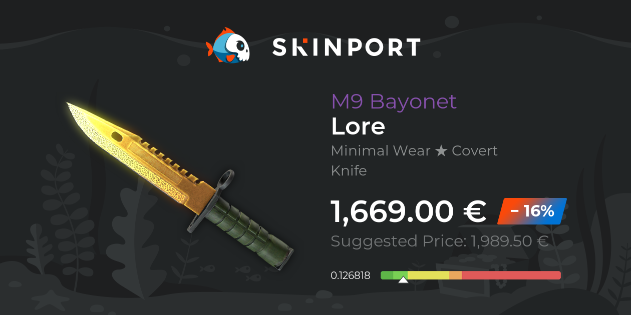 M9 Bayonet | Lore (Minimal Wear) - Counter-Strike 2 - Skinport