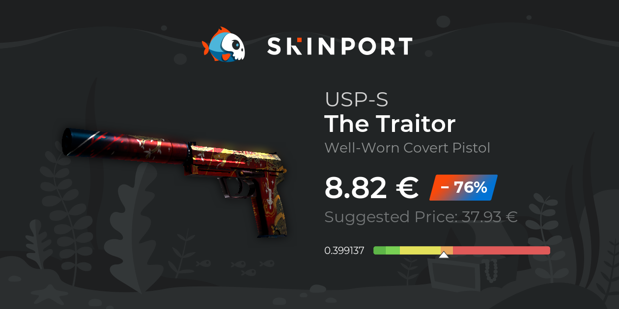 USP-S | The Traitor (Well-Worn) - Counter-Strike 2 - Skinport