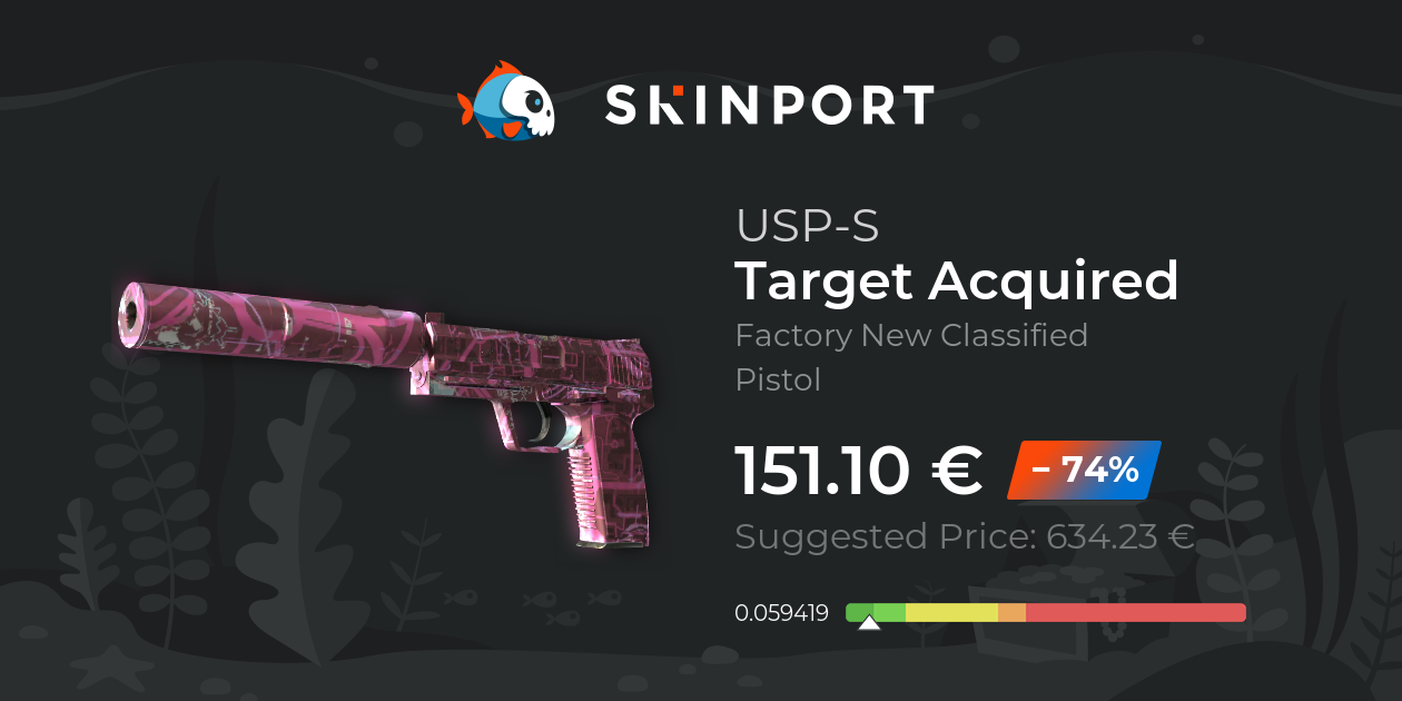 USP-S | Target Acquired (Factory New) - Counter-Strike 2 - Skinport