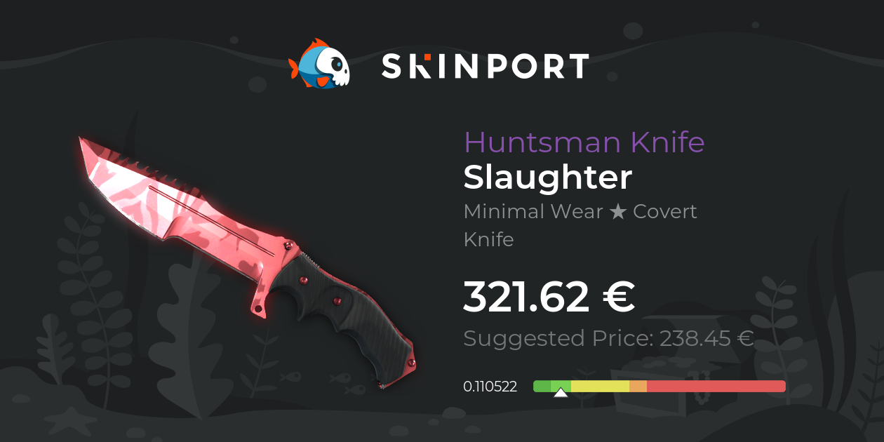 Huntsman Knife | Slaughter (Minimal Wear) - Counter-Strike 2 - Skinport