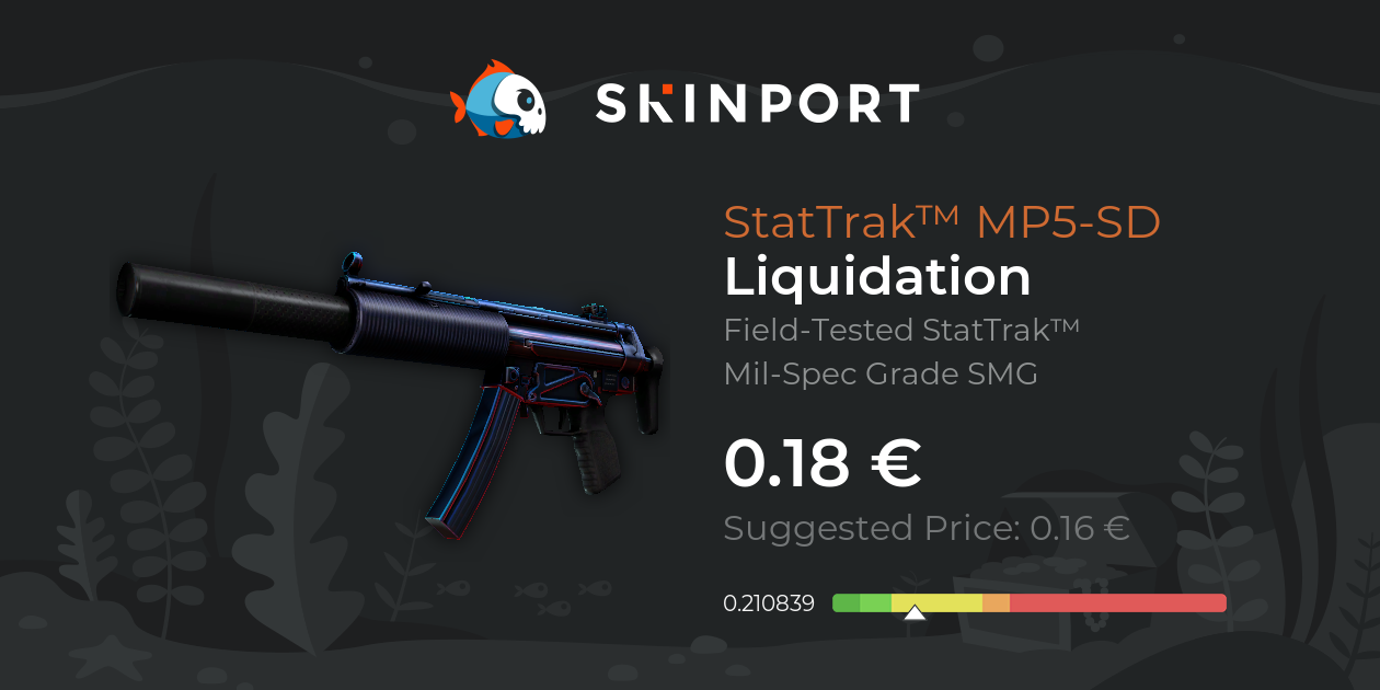 StatTrak™ MP5-SD | Liquidation (Field-Tested) - CS:GO - Skinport