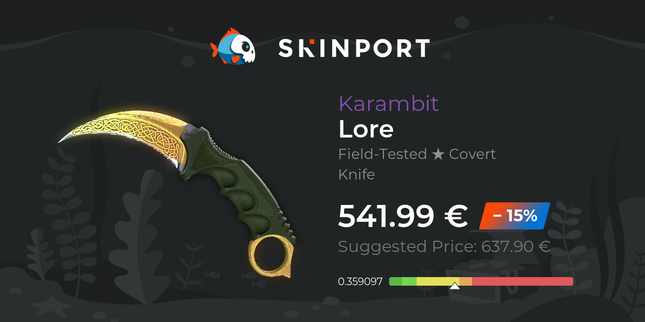 Karambit | Lore (Field-Tested) - Counter-Strike 2 - Skinport