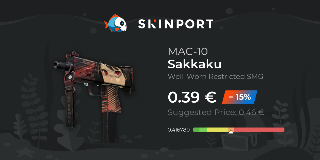 MAC-10 | Sakkaku (Well-Worn) - Counter-Strike 2 - Skinport