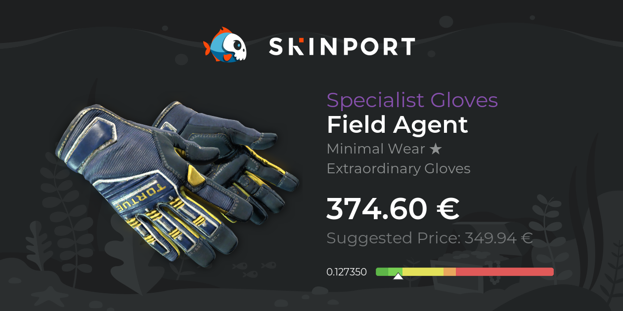 Specialist Gloves | Field Agent (Minimal Wear) - Counter-Strike 2 ...