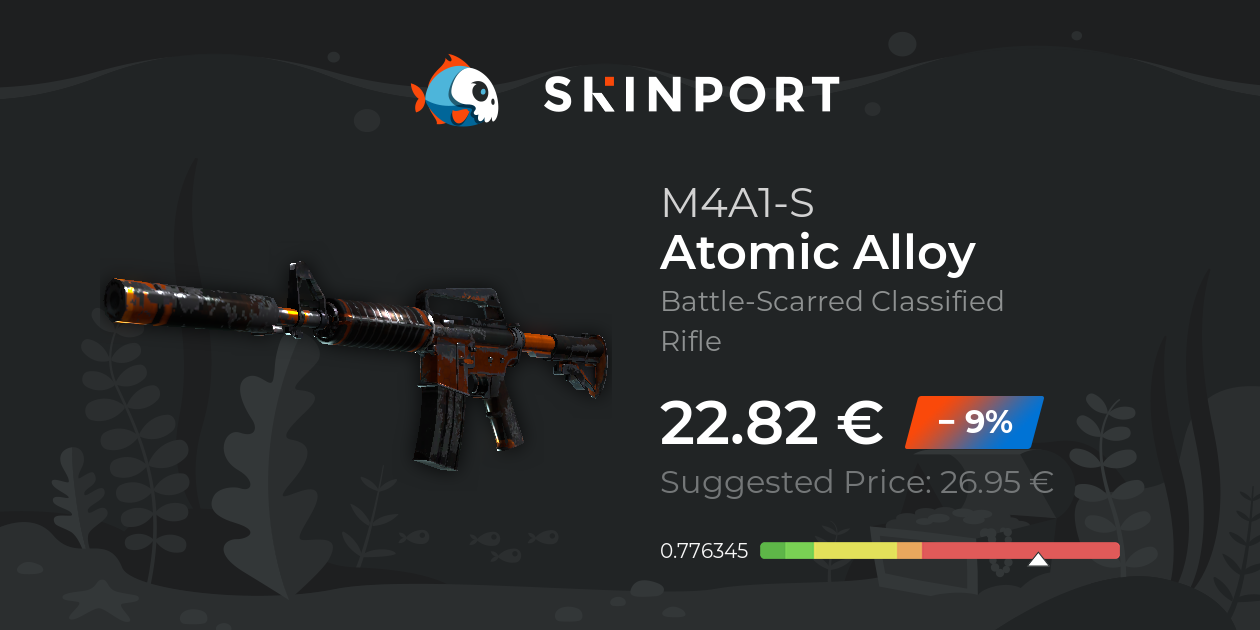 M4A1-S | Atomic Alloy (Battle-Scarred) - Counter-Strike 2 - Skinport