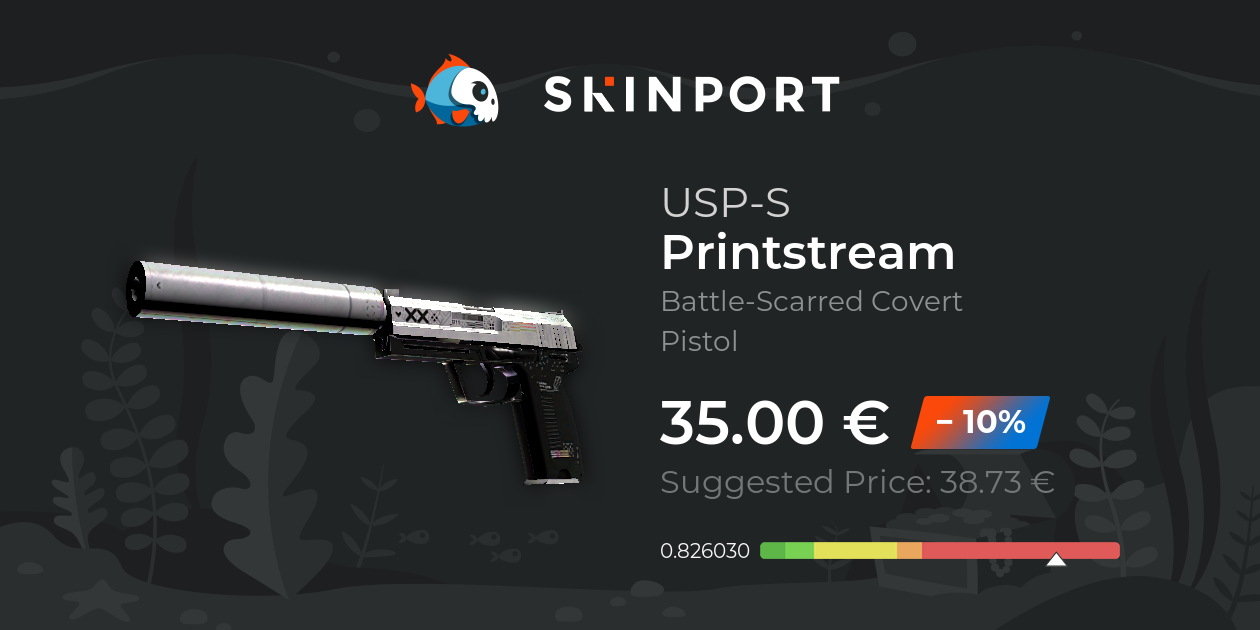USP-S | Printstream (Battle-Scarred) - CS:GO - Skinport