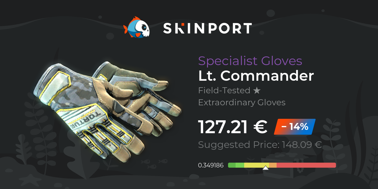 Specialist Gloves | Lt. Commander (Field-Tested) - Counter-Strike 2 ...