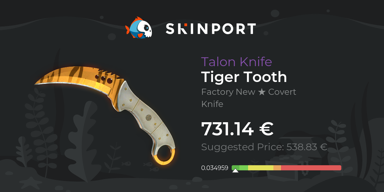 Talon Knife | Tiger Tooth (Factory New) - Counter-Strike 2 - Skinport