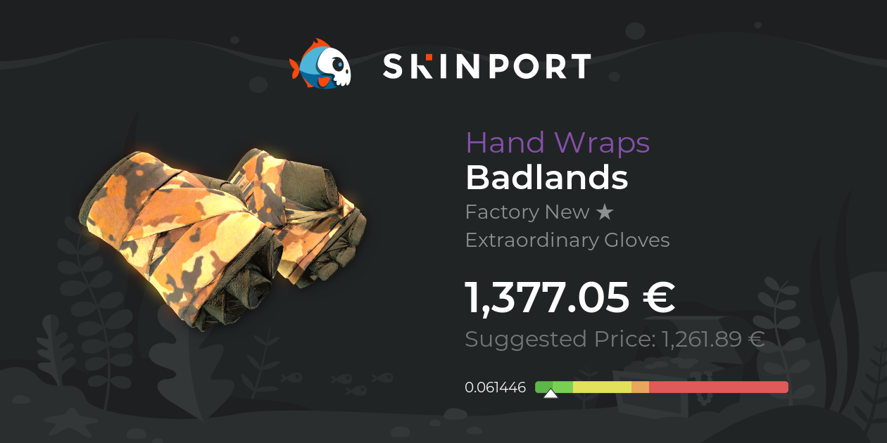 Hand Wraps | Badlands (Factory New) - Counter-Strike 2 - Skinport