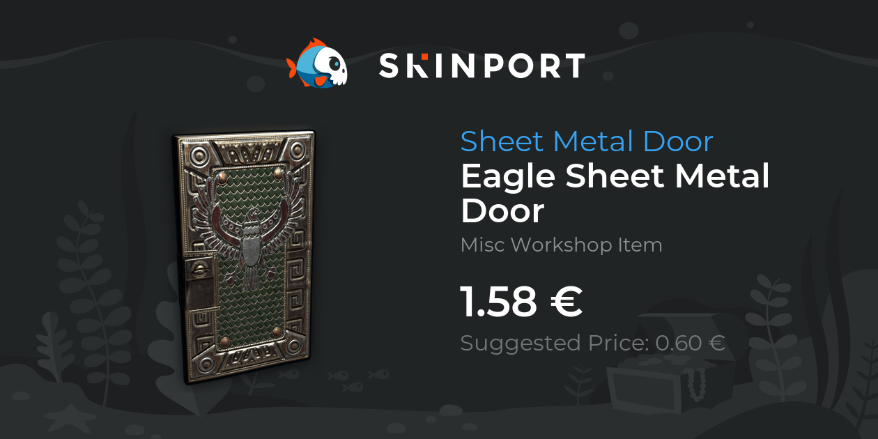 Eagle Sheet Metal Door - Rust - Skinport