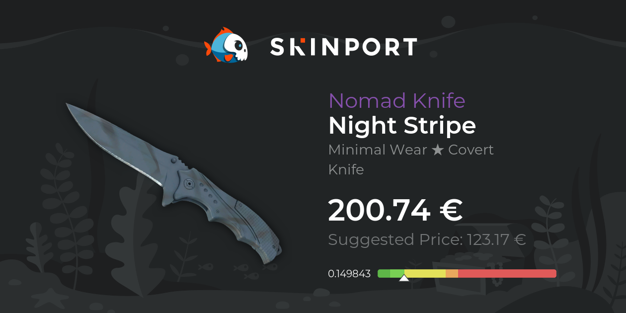 Nomad Knife | Night Stripe (Minimal Wear) - Counter-Strike 2 - Skinport