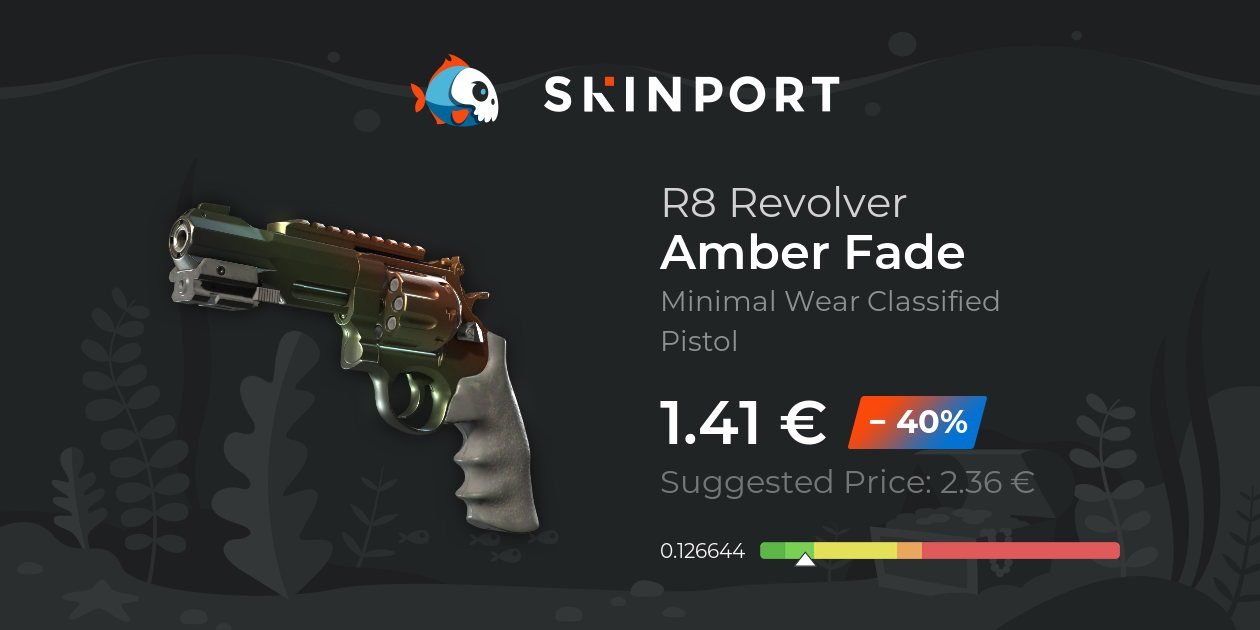 R8 Revolver | Amber Fade (Minimal Wear) - Counter-Strike 2 - Skinport