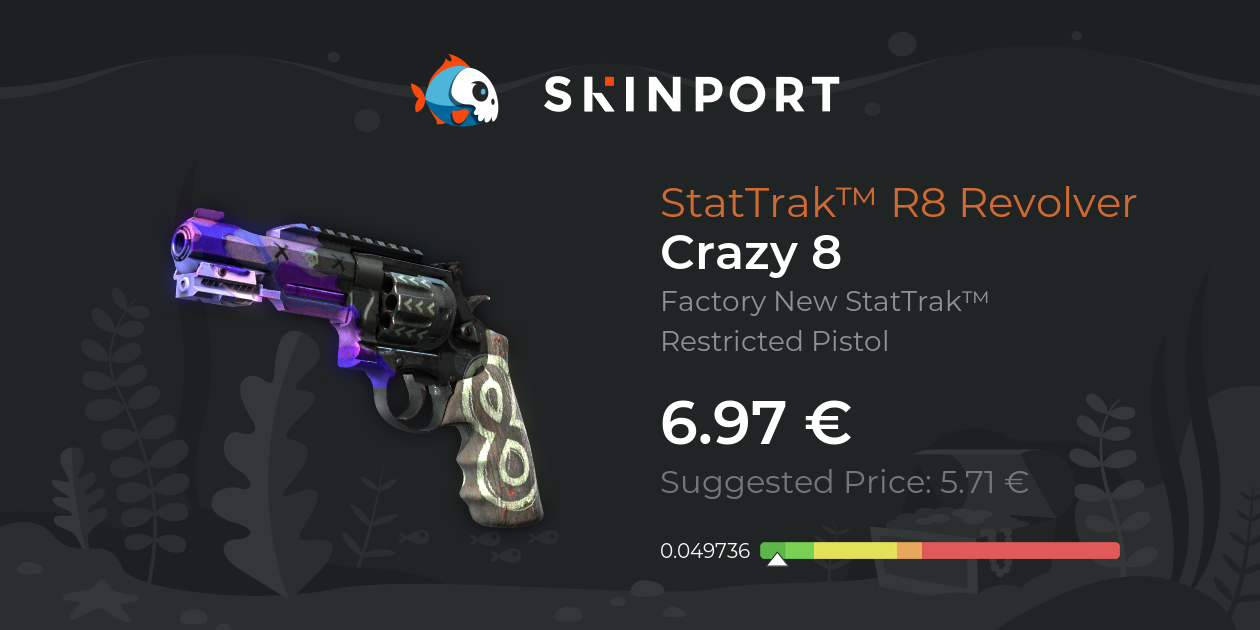 StatTrak™ R8 Revolver | Crazy 8 (Factory New) - Counter-Strike 2 - Skinport