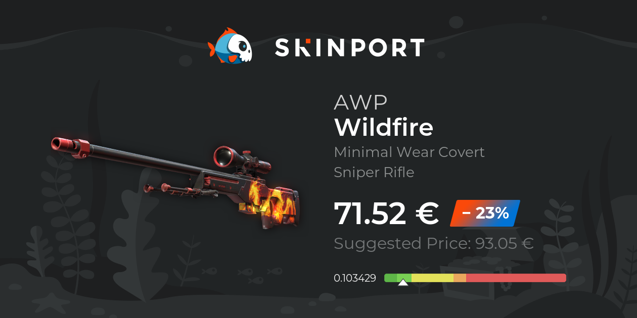 AWP | Wildfire (Minimal Wear) - Counter-Strike 2 - Skinport
