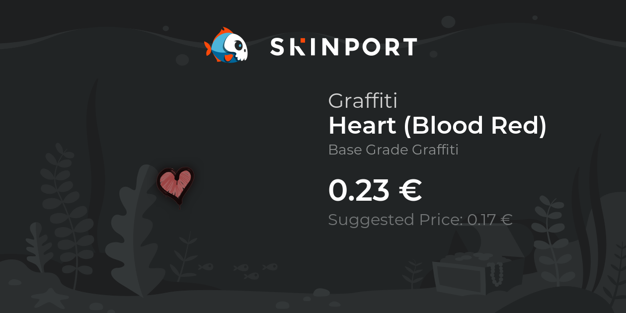 Sealed Graffiti | Heart (Blood Red) - Counter-Strike 2 - Skinport