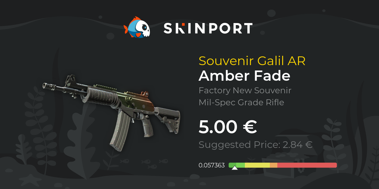 Souvenir Galil AR | Amber Fade (Factory New) - Counter-Strike 2 - Skinport