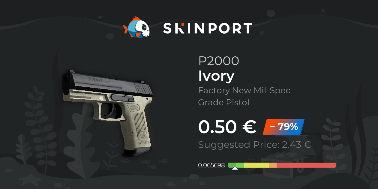 P2000 | Ivory (Factory New) - Counter-Strike 2 - Skinport