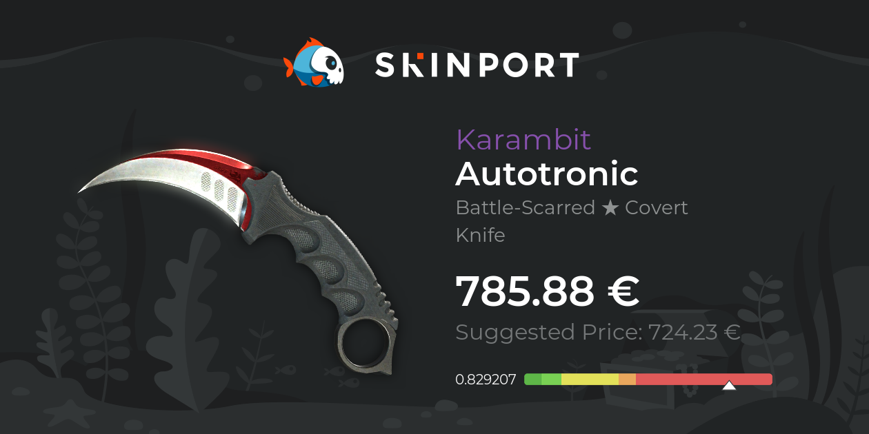 Karambit (★) | Autotronik (Kampfspuren) - Counter-Strike 2 - Skinport
