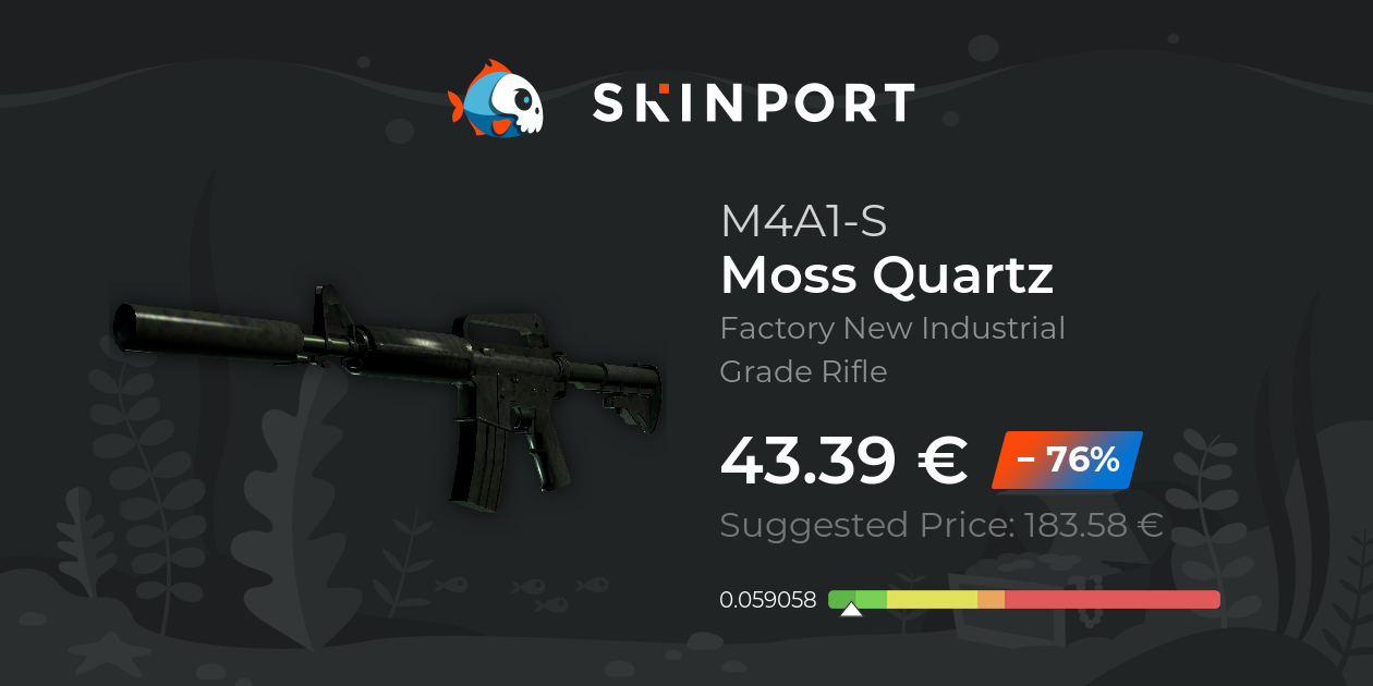 M4A1-S | Moss Quartz (Factory New) - CS2 - Skinport